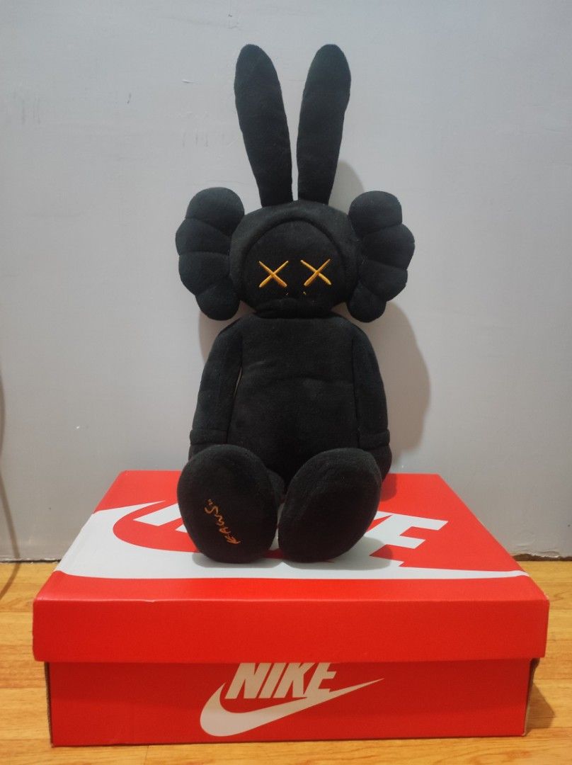 Kaws companion Plush Black Bunny, Hobbies & Toys, Toys & Games on Carousell