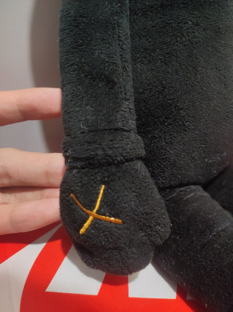 Kaws companion Plush Black Bunny, Hobbies & Toys, Toys & Games on Carousell