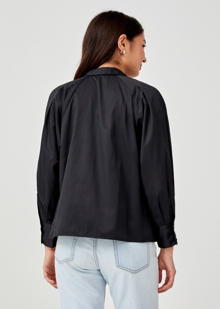 LB Sheila Balloon Sleeve Button Down Shirt, Women's Fashion, Tops ...