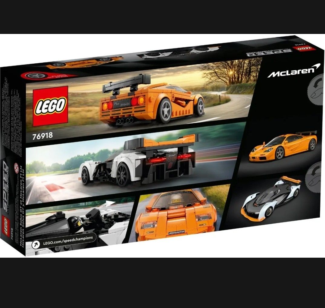 LEGO 76918 Speed Champions McLaren Solus GT n McLaren F1 LM, Hobbies ...
