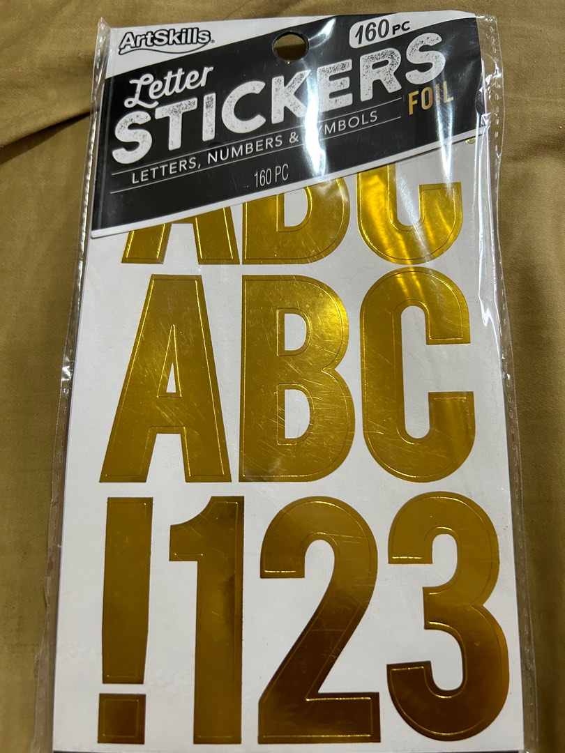 Letter Number Stickers, Hobbies & Toys, Stationary & Craft, Other ...