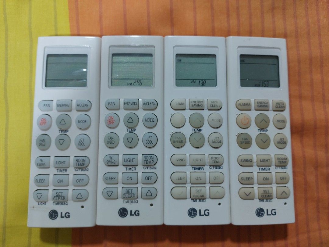 LG aircon remote control, TV & Home Appliances, Air Conditioners ...
