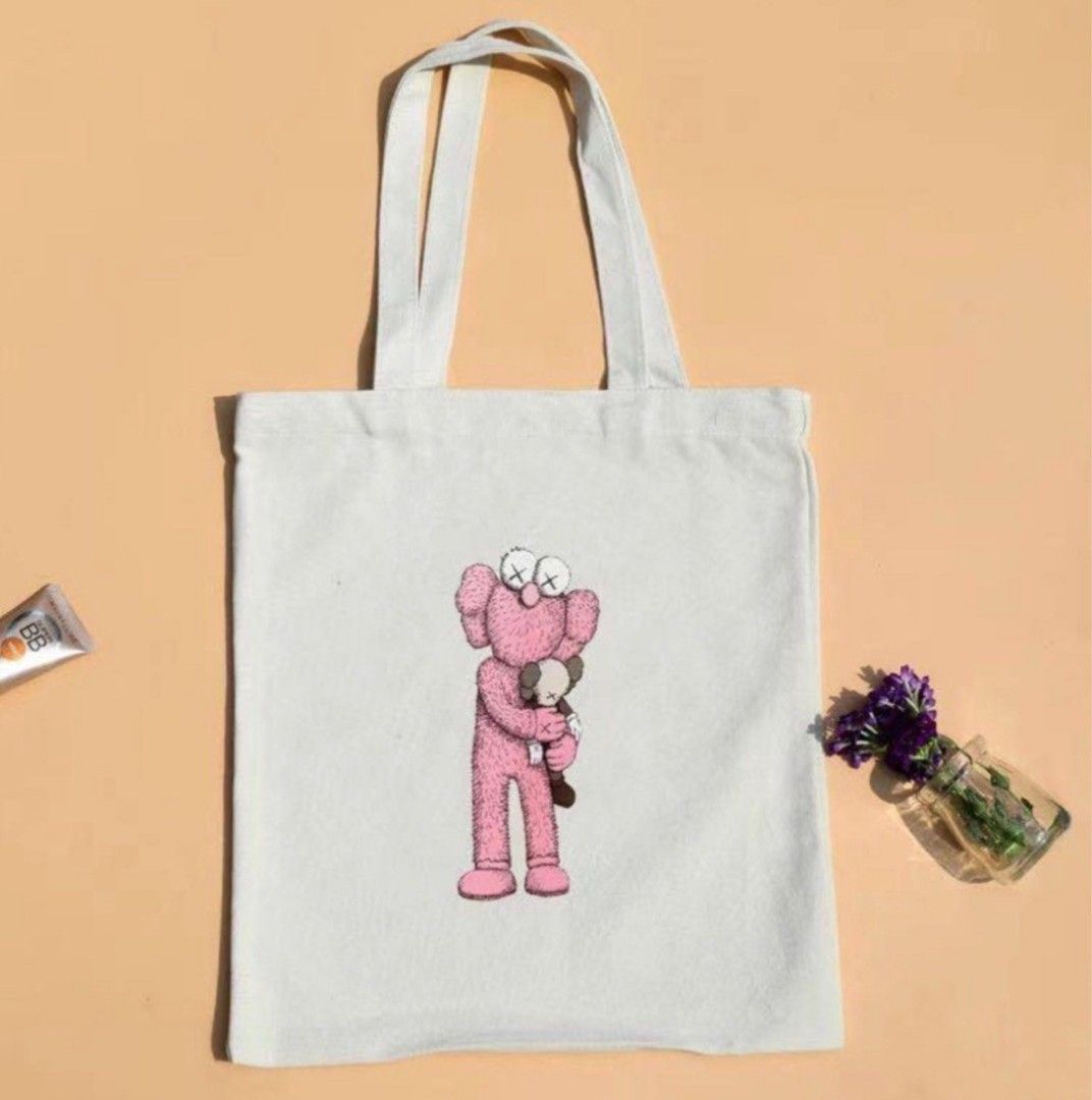 [LIMITED] NEW Kaws tote bag, Women's Fashion, Bags & Wallets, Tote Bags ...