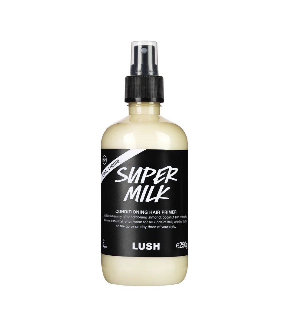 Lush 250g Super Milk leave in conditioner, Beauty & Personal Care, Hair on Carousell