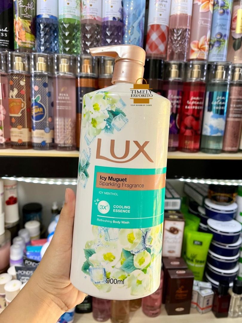 Lux Soft Rose/Cooling Peach/Icy Muguet Body Wash 900ml, Beauty & Personal Care, Bath & Body ...