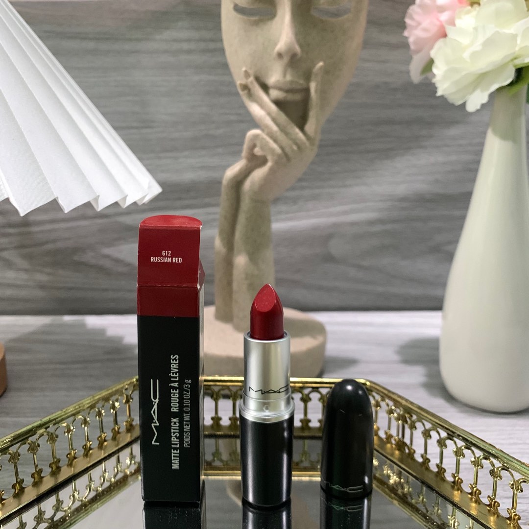 MAC Matte Lipstick - Russian Red, Beauty & Personal Care, Face, Makeup ...