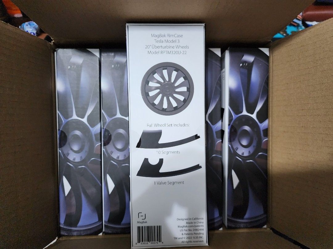 MagBak RimCase for Tesla Model 3 & Y (4 +1 Pack), Car Accessories ...