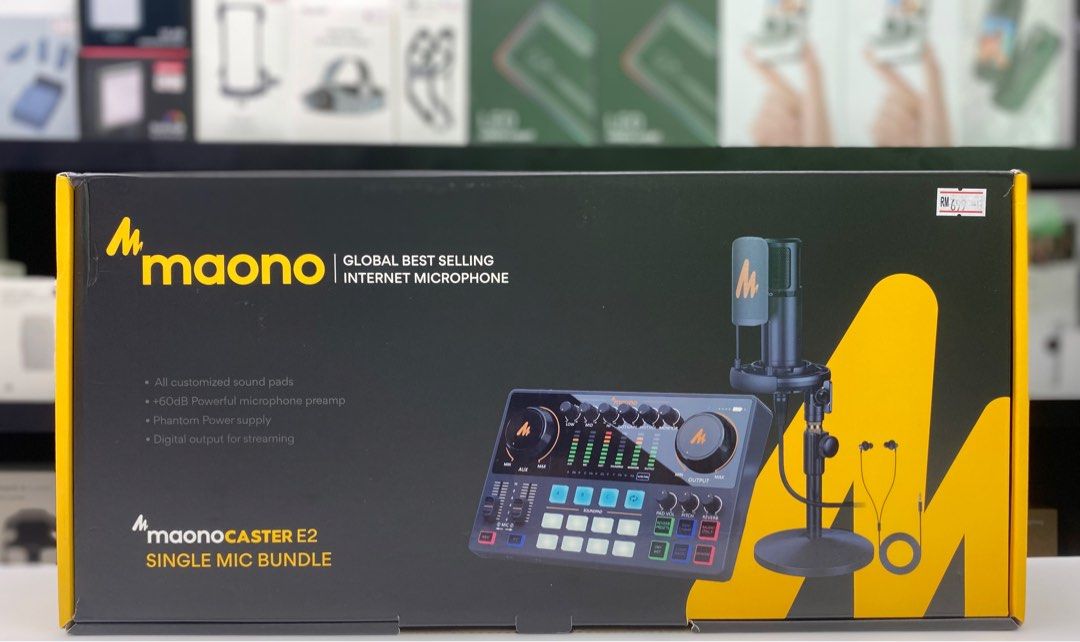 Maono AME2A Professional Sound Card Condenser Microphone Set, Audio, Microphones on Carousell