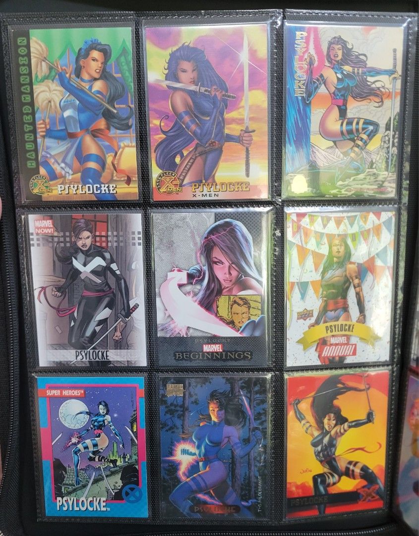 Marvel Cards Emma Frost Psylocke Mockingbird X-men, Hobbies & Toys ...