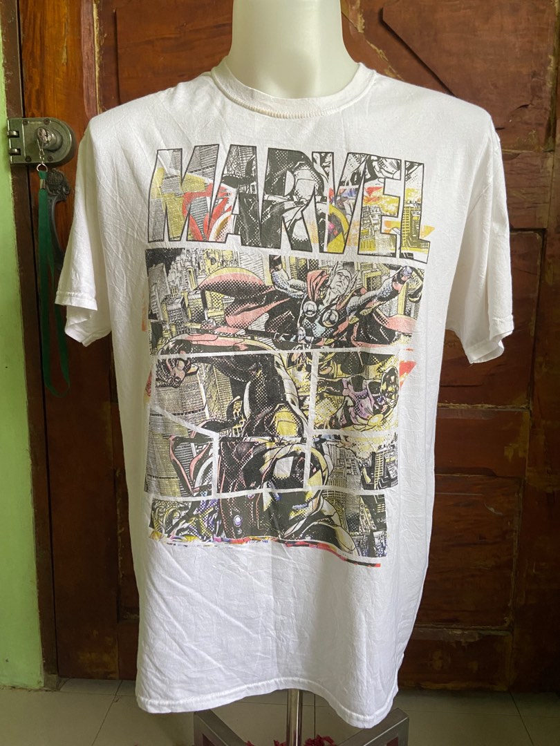 Marvel Comic Strip Tee, Men's Fashion, Tops & Sets, Tshirts & Polo ...