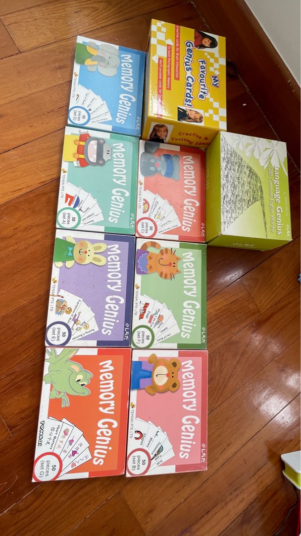 Memory Genius Flash Cards, Hobbies & Toys, Books & Magazines, Children ...