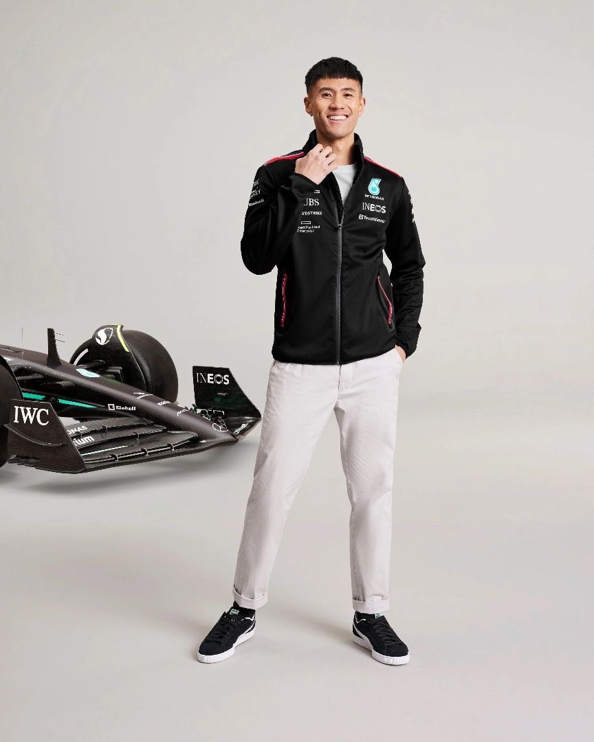 Mercedes-AMG Petronas F1 Mens 2023 Team Softshell Jacket Black, Men's ...