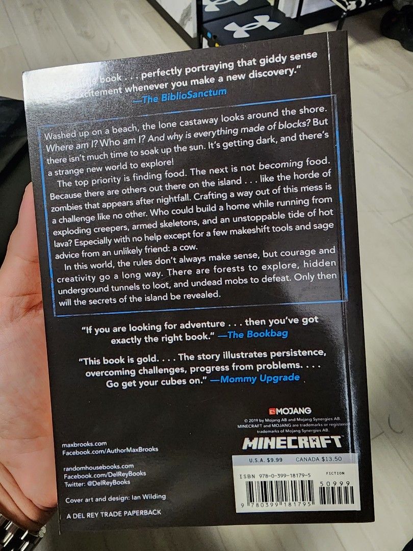 Minecraft 2 books set - the shipwreck and the island, Hobbies & Toys ...