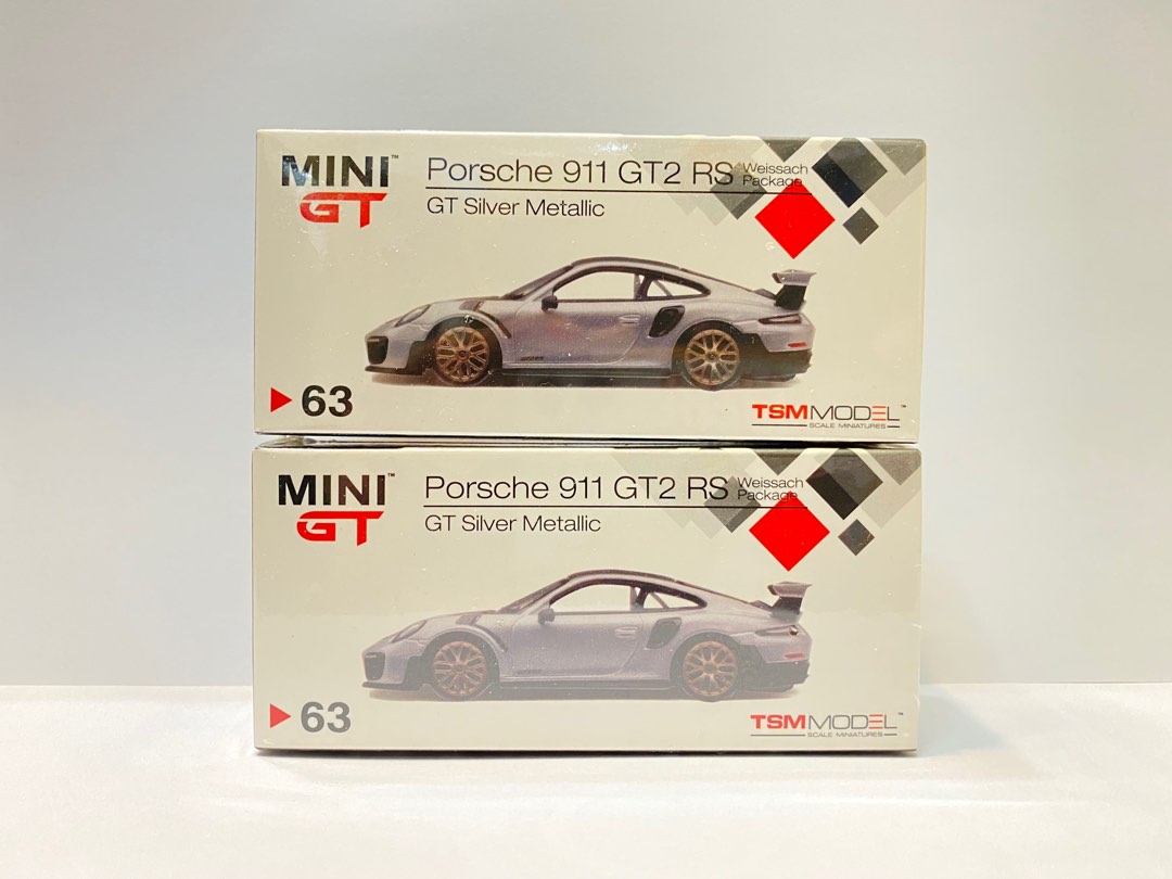 Mini GT #63 Porsche 911 GT2 RS Weissach Package (左右軚), 興趣及遊戲, 玩具 & 遊戲類 ...