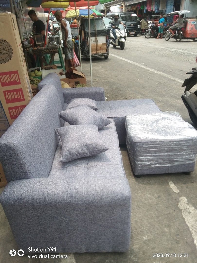 Mini L shape sofa set, Furniture & Home Living, Furniture, Sofas on ...