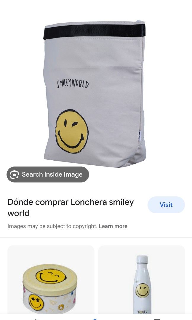 Miniso smiley world collection lunch bag, Furniture & Home Living ...