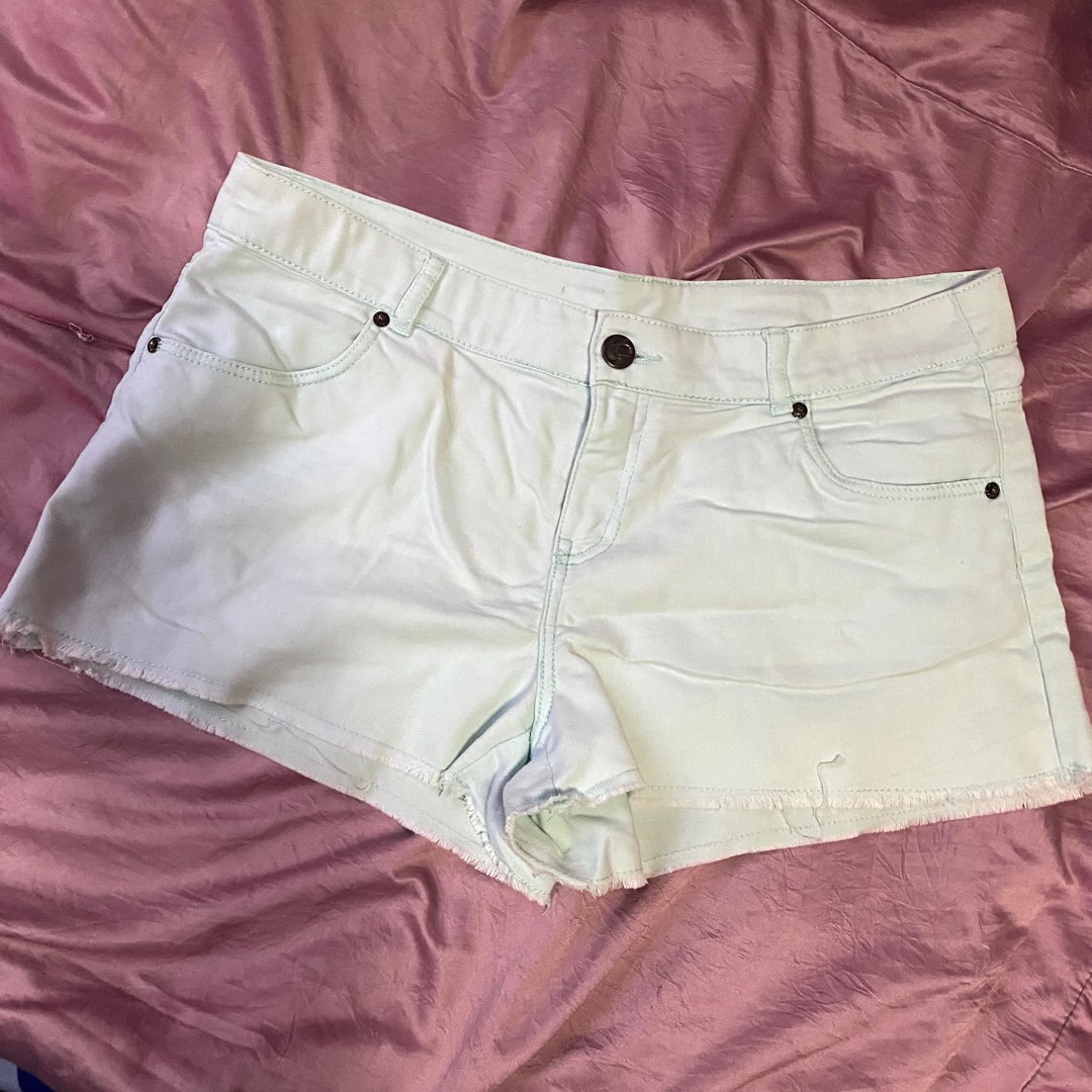 Mint Green Mini Shorts, Women's Fashion, Bottoms, Shorts on Carousell