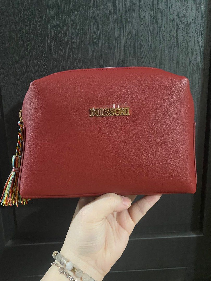 Missoni Burgundy Travel Cosmetic Bag (Exclusive for Saudia Business ...