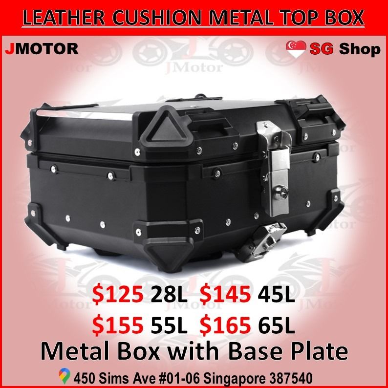 motorcycle x design metal top box, Motorcycles, Motorcycle Accessories ...