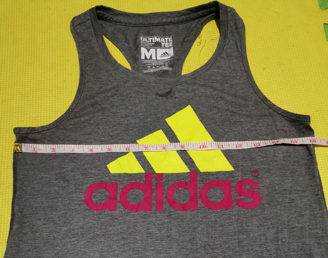 Adidas Mountain logo sando, Women's Fashion, Activewear on Carousell