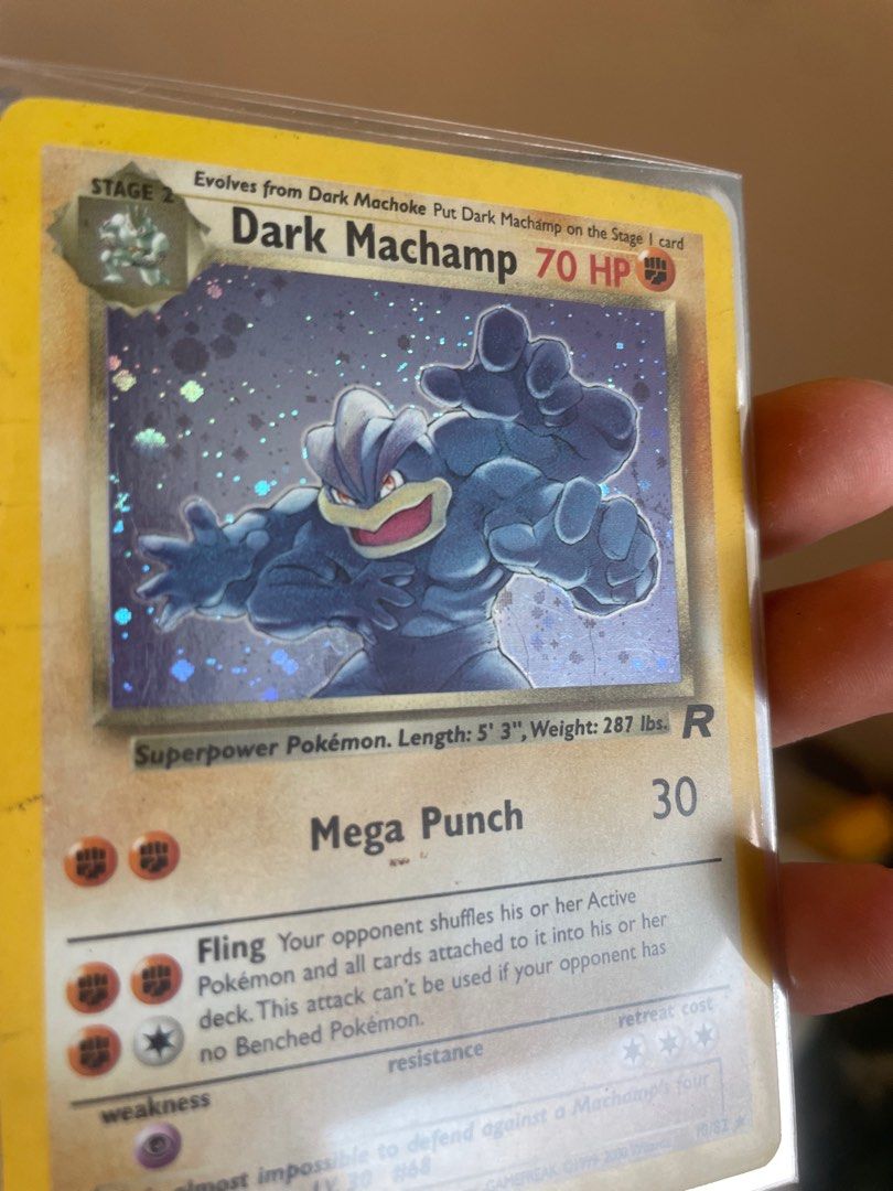 Dark Machamp Rare Holo Team Rocket - MP Condition , Hobbies & Toys ...
