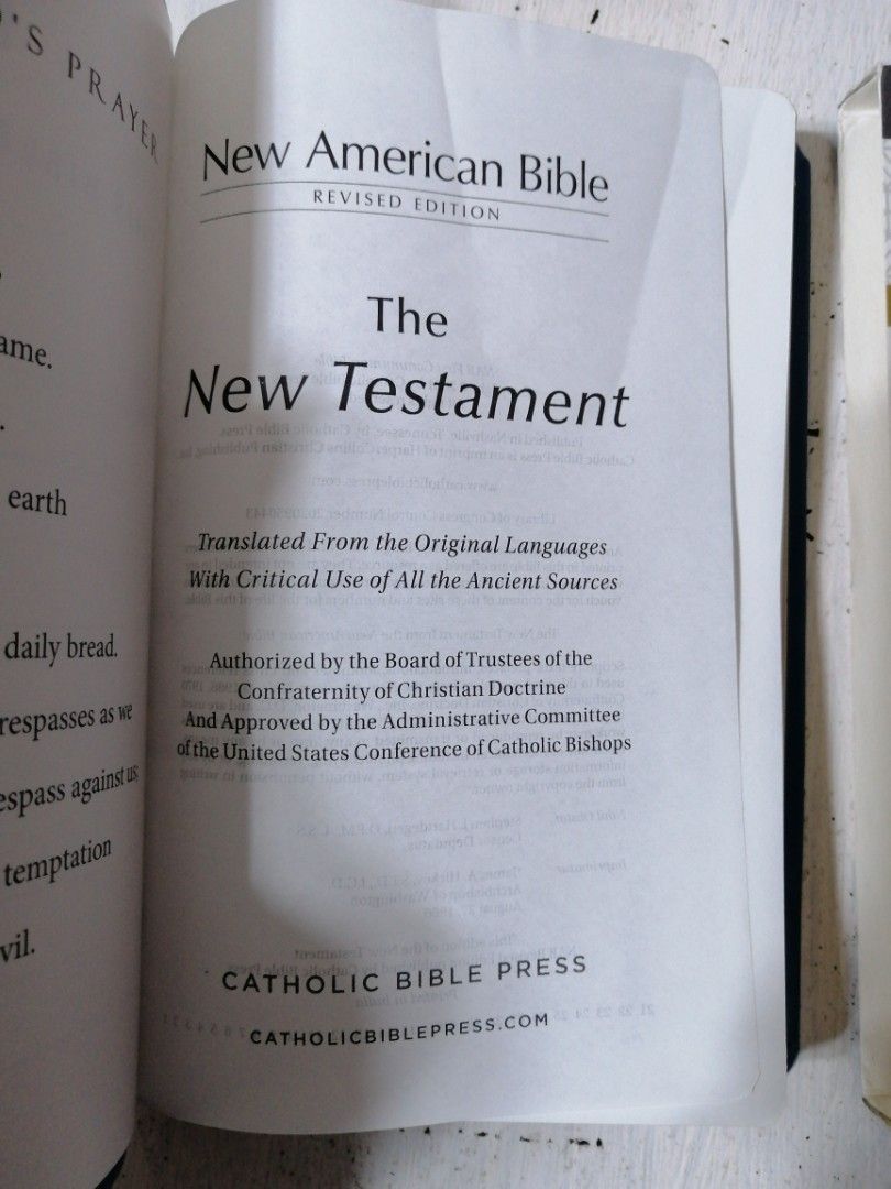 NABRE First Communion Bible (New Testament) Blue Leathersoft, Hobbies ...