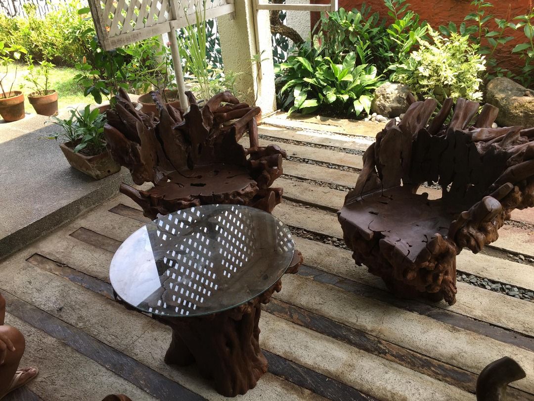 Narra Roots Lanai Set, Furniture & Home Living, Furniture, Tables ...