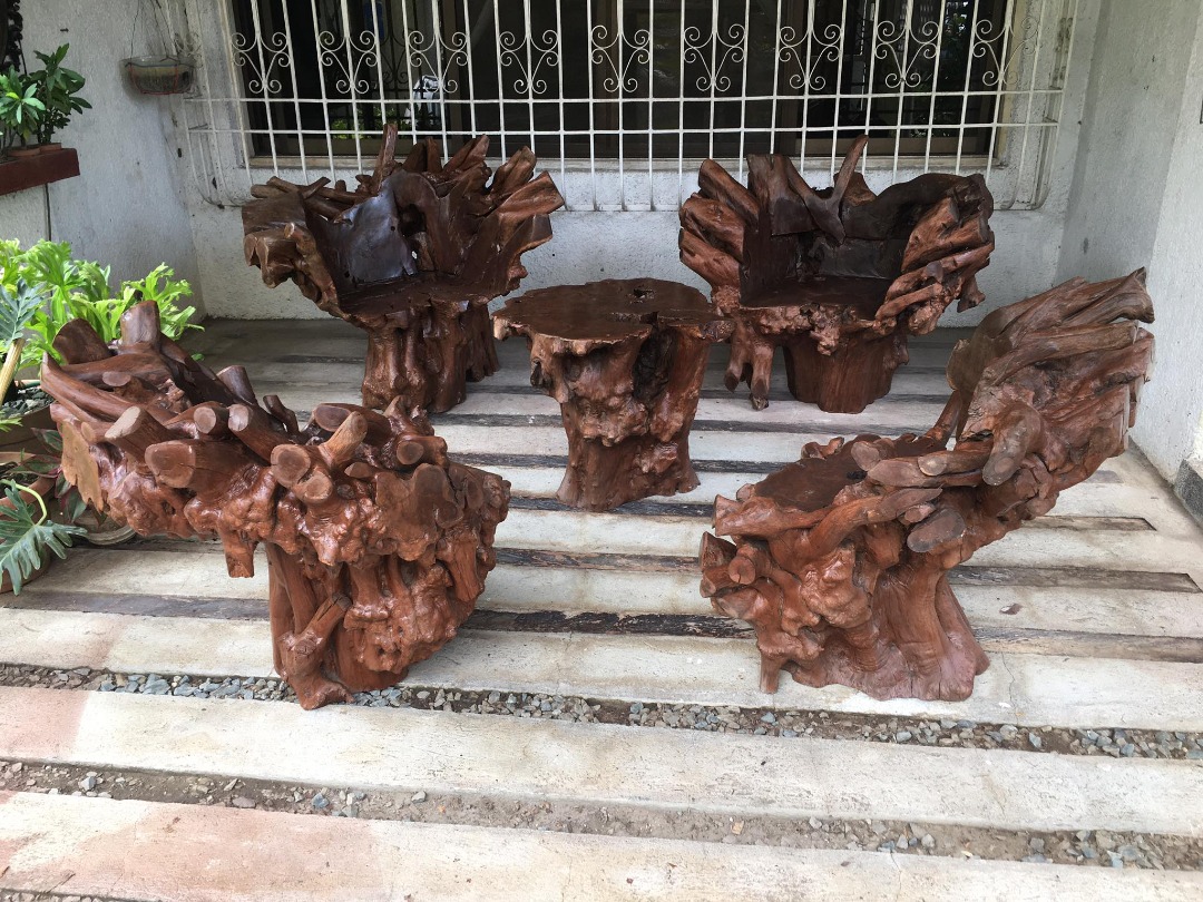 Narra Roots Lanai Set, Furniture & Home Living, Furniture, Tables ...