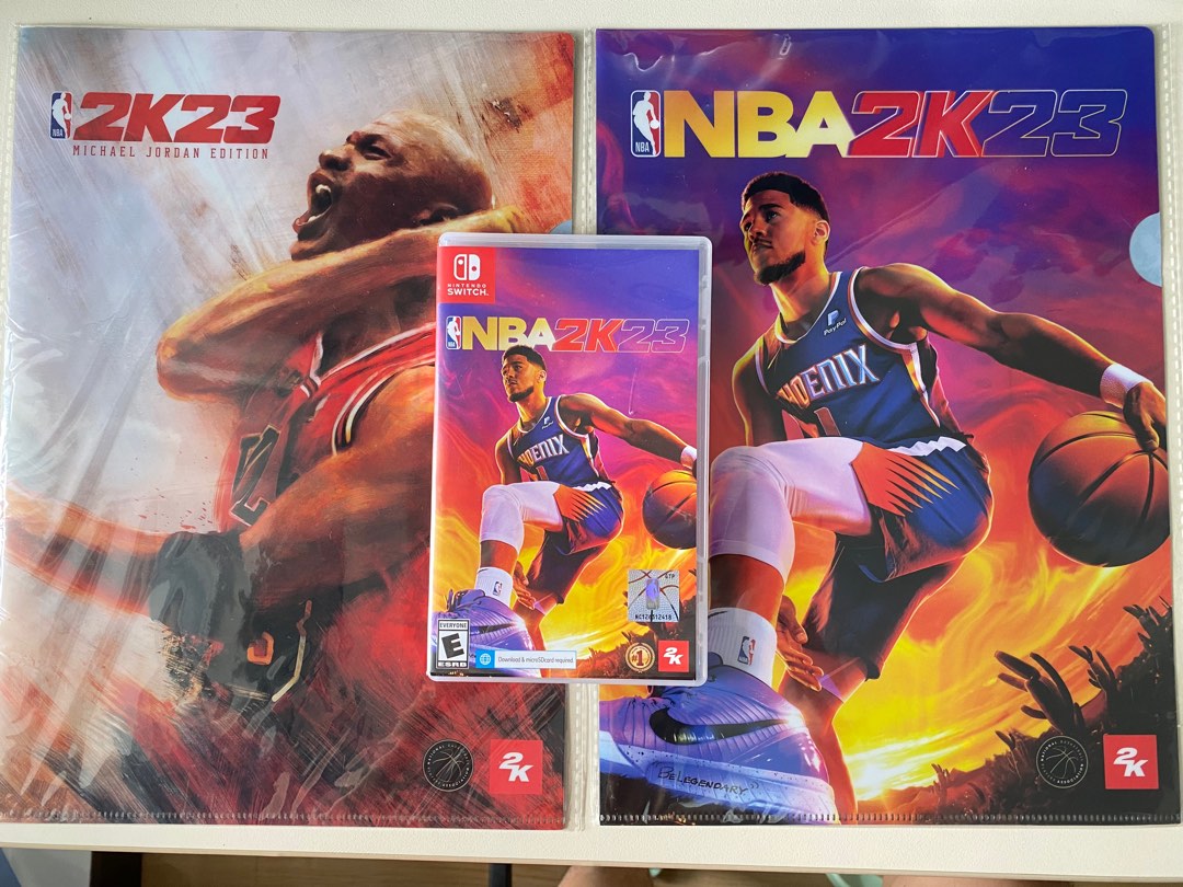NBA 2k23 (Devin Booker & Michael Jordan folder included) Nintendo Switch, Video Gaming, Video ...