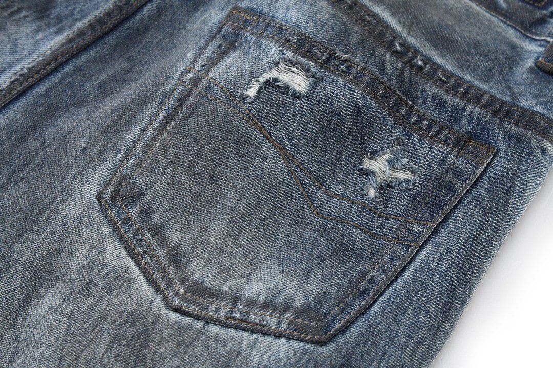 new balenciaga mud dye ripped jeans, Men's Fashion, Bottoms, Jeans on Carousell