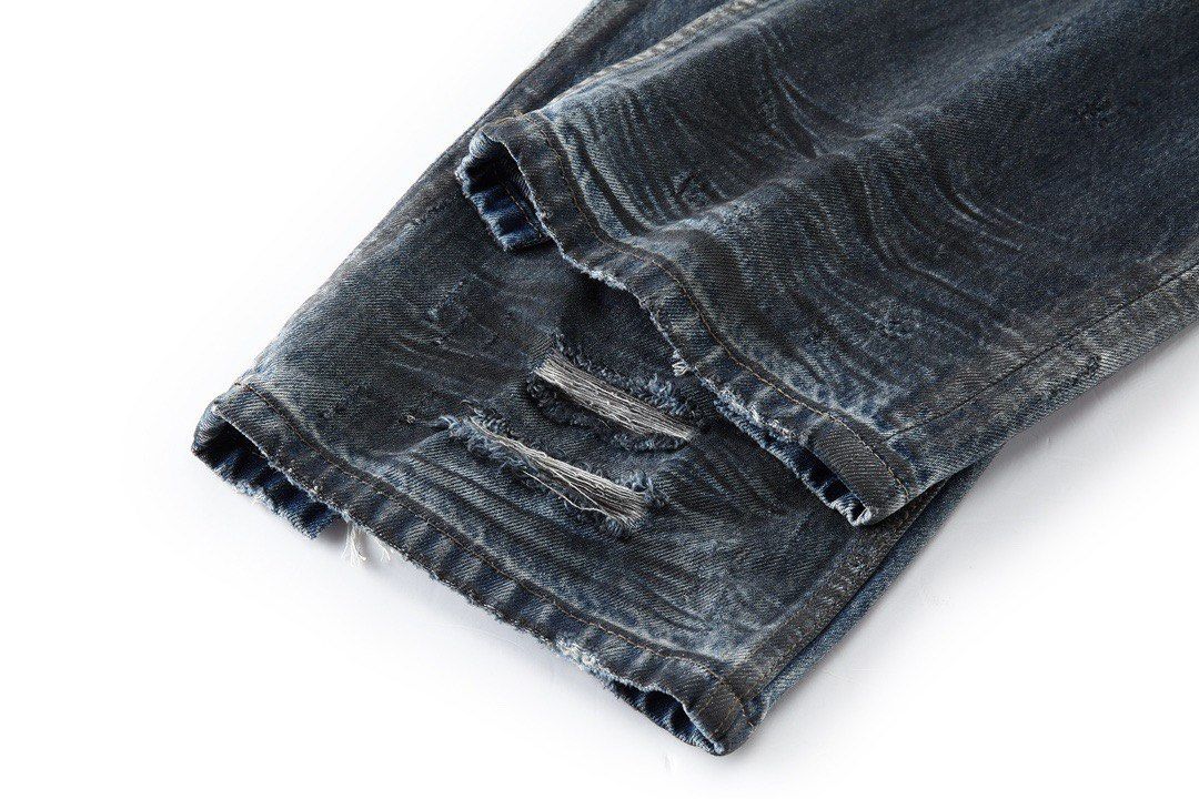 new balenciaga mud dye ripped jeans, Men's Fashion, Bottoms, Jeans on Carousell