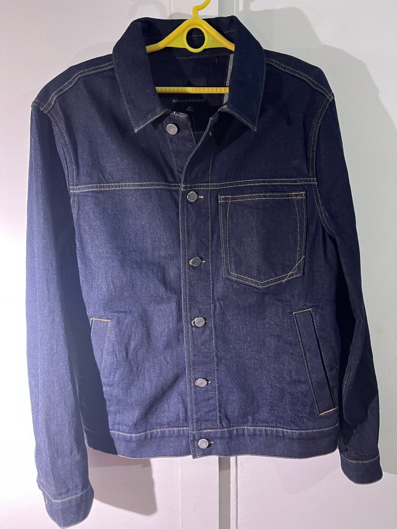 New Banana Republic Denim Trucker, Women's Fashion, Coats, Jackets and ...