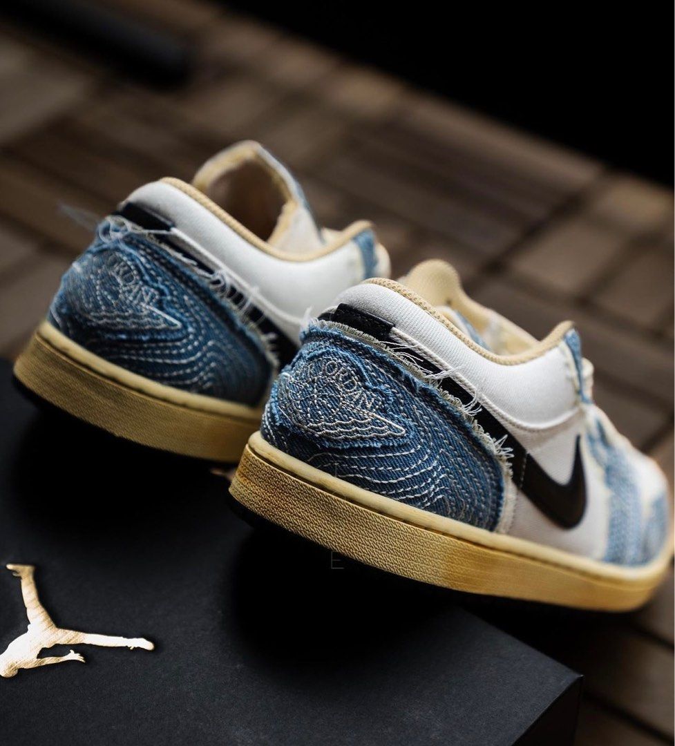 Nike Air Jordan 1 Low Sashiko, Men's Fashion, Footwear, Sneakers on ...