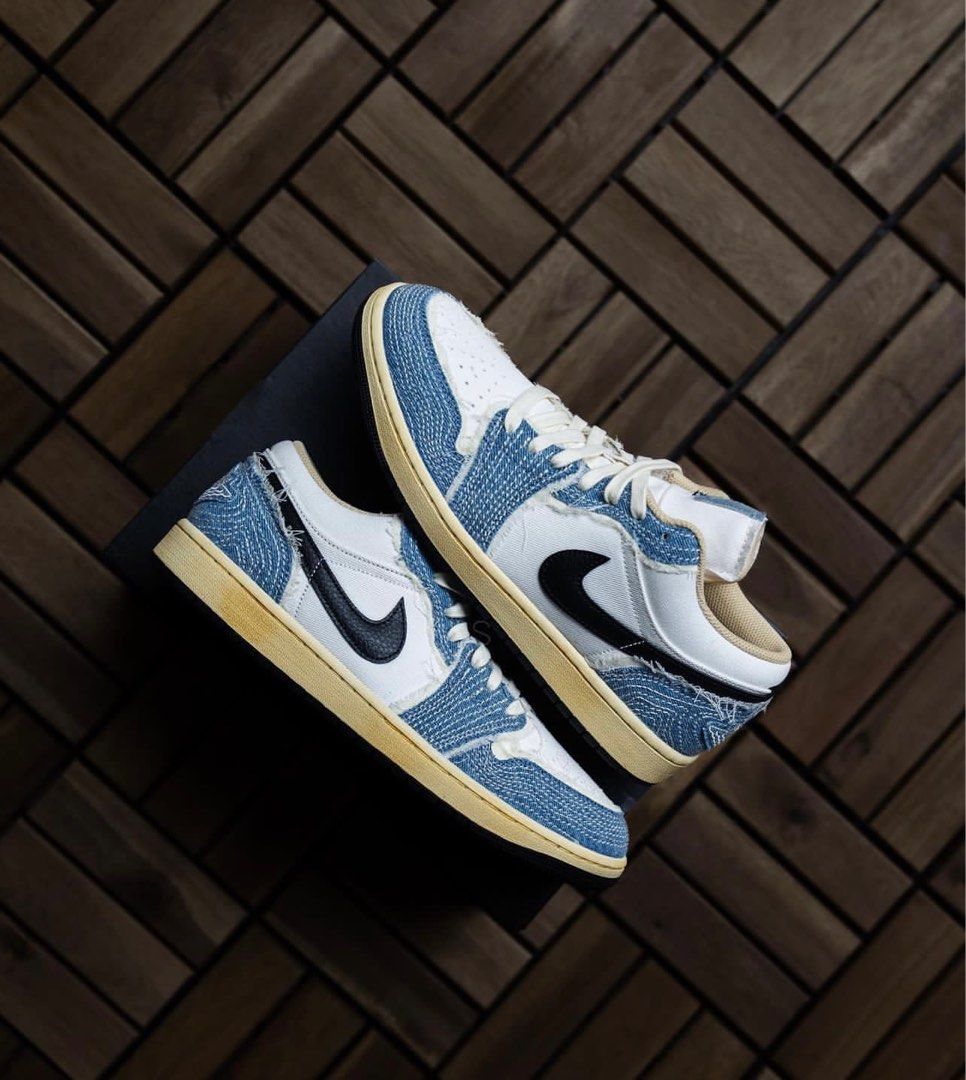 Nike Air Jordan 1 Low Sashiko, Men's Fashion, Footwear, Sneakers on ...