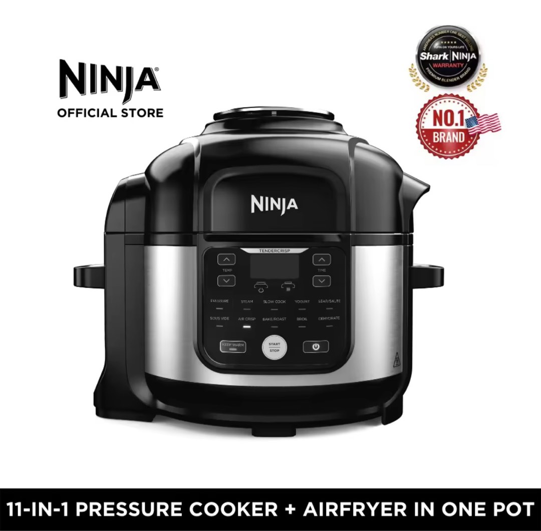 Ninja Food 11-in-1 (OP350), 6L multi cooker, pressure cooker, air fryer ...