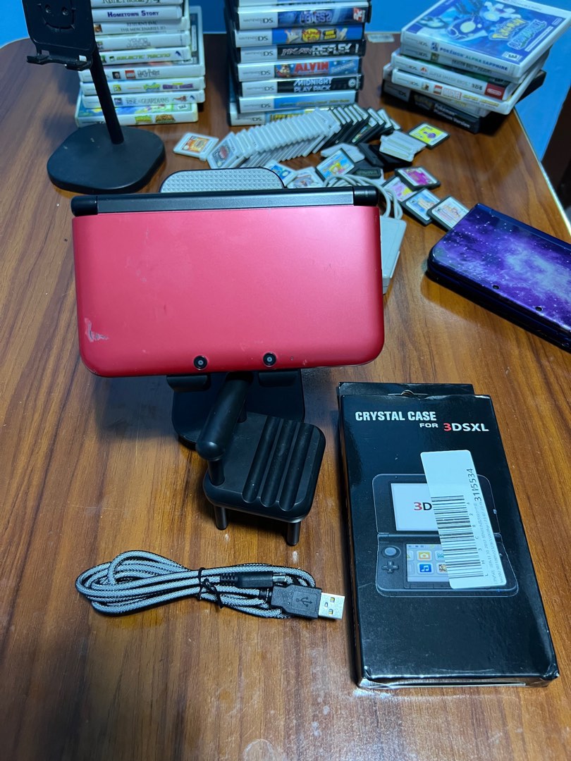 Nintendo Old 3DS XL Red/Black (Non Cfw & US Version), Video Gaming ...