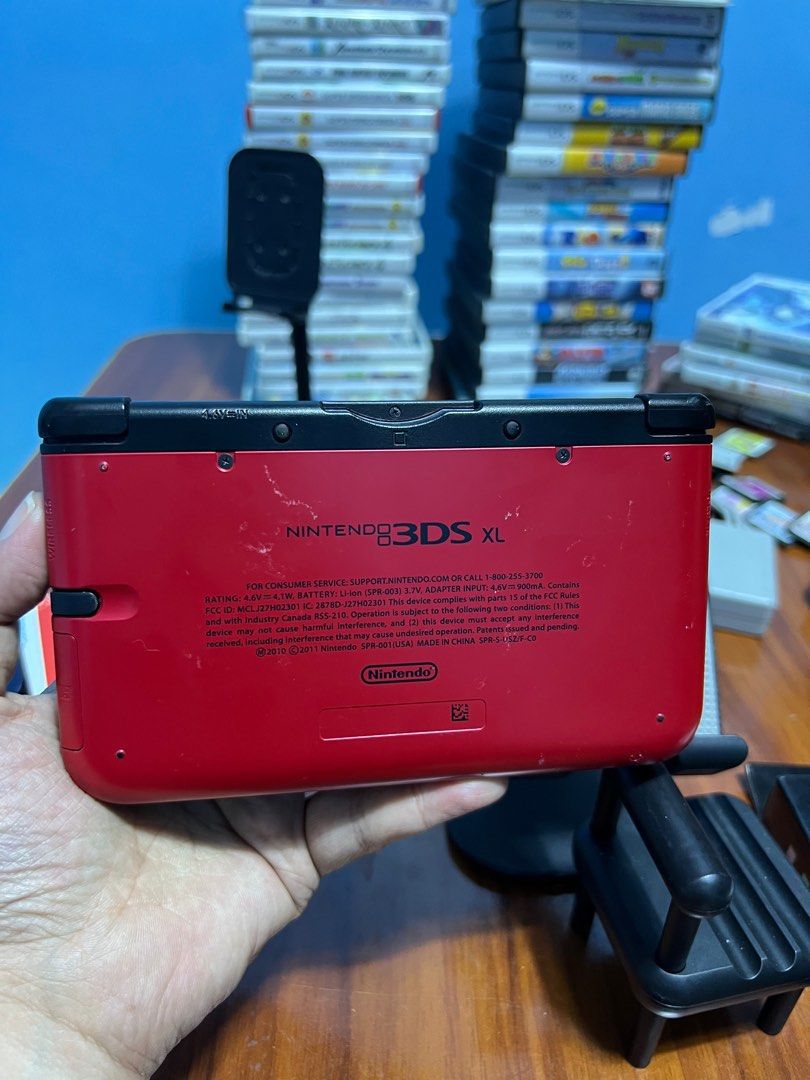 Nintendo Old 3DS XL Red/Black (Non Cfw & US Version), Video Gaming ...