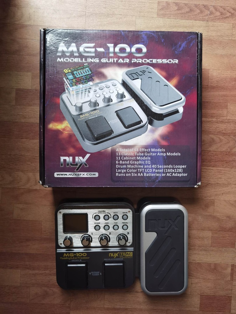 NUX MG100 Guitar Multieffects, Hobbies & Toys, Music & Media, Music ...