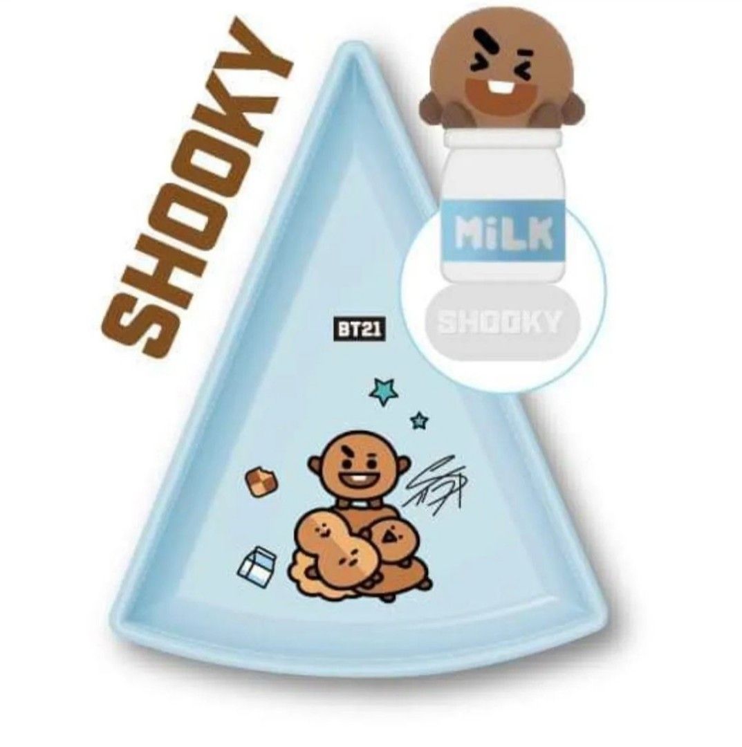 Official BT21 Plate - Shooky, Hobbies & Toys, Memorabilia & Collectibles, K-Wave on Carousell