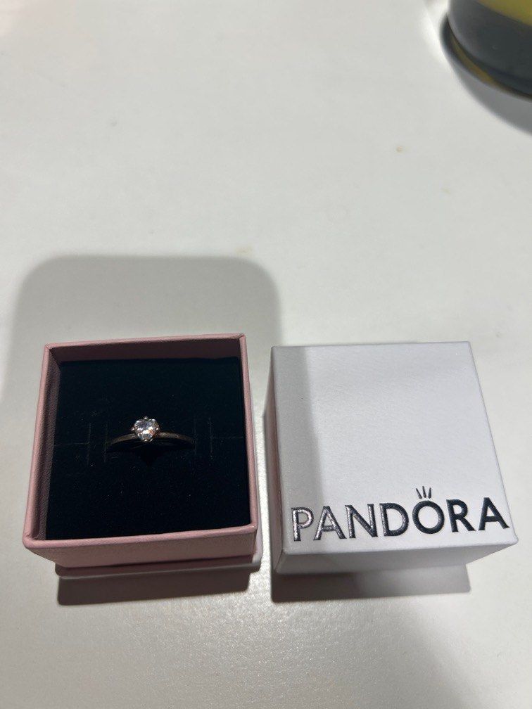 Pandora Diamond Heart Shape Ring, Women's Fashion, Jewelry & Organisers ...