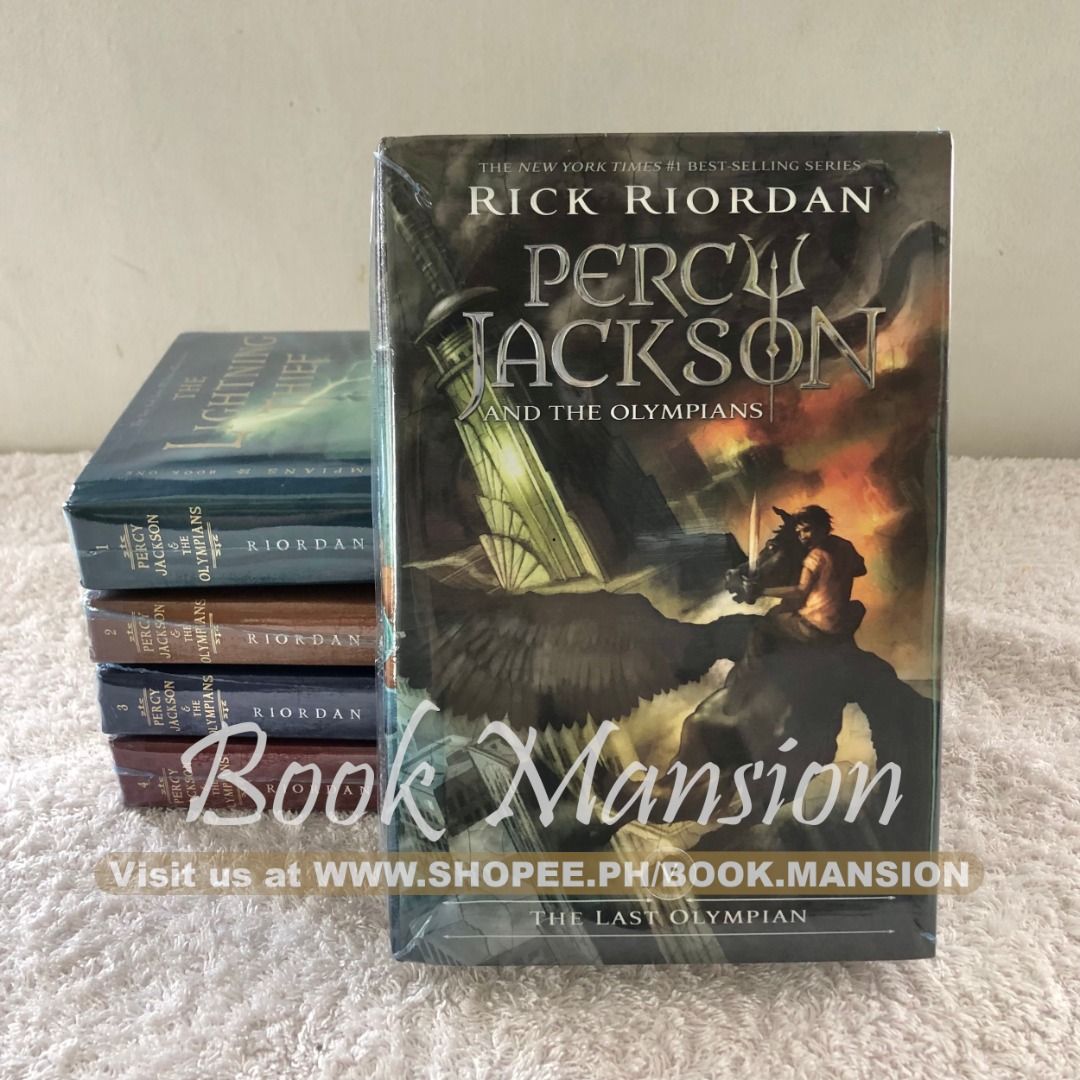Percy Jackson and the Olympians by Rick Riordan Hardcover COMPLETE SET ...