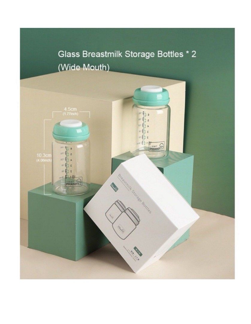 Phanpy Widemouth Glass Breast milk storage bottles, Babies & Kids ...