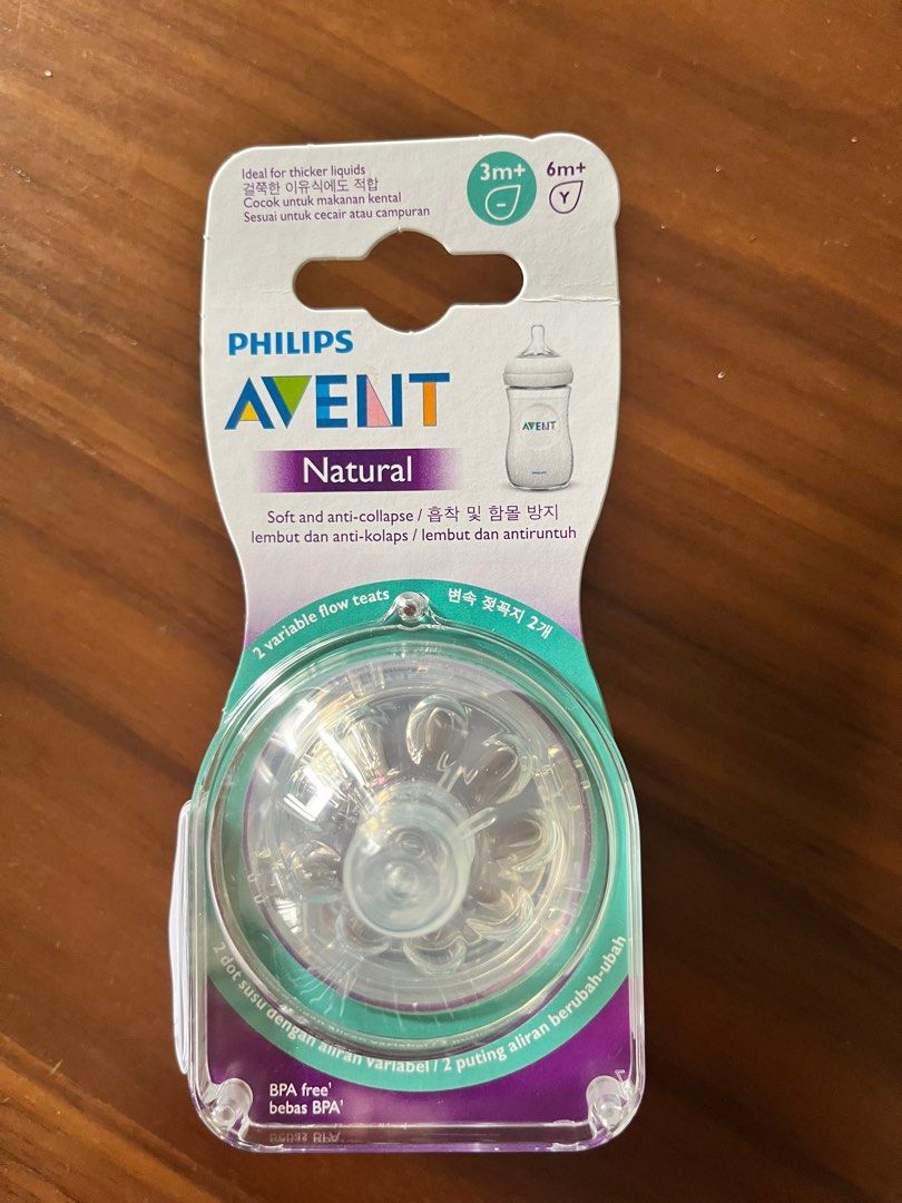 Philips Avent Natural Teats Variable flow, Babies & Kids, Nursing ...