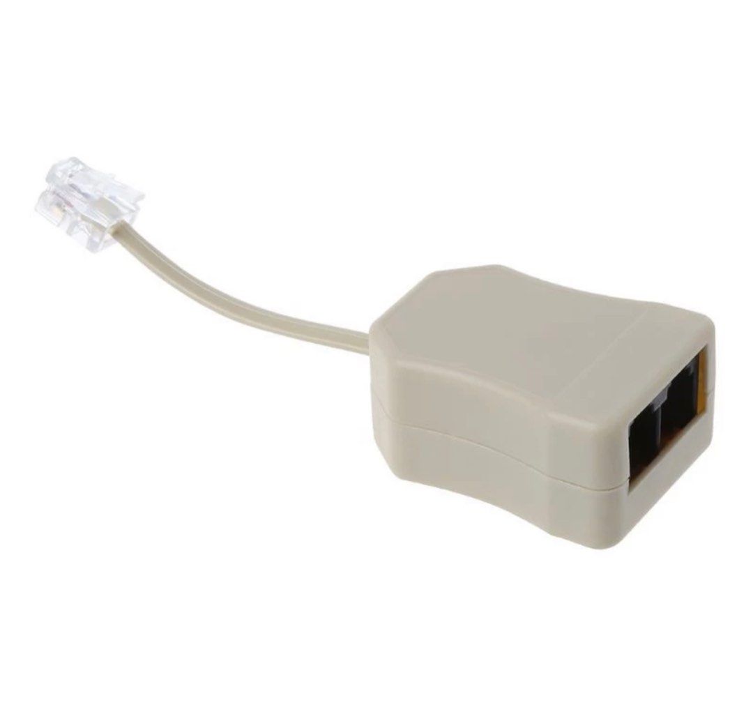 POOP Portable ADSL Modem Telephone Phone Fax In-Line Splitter Filter ...