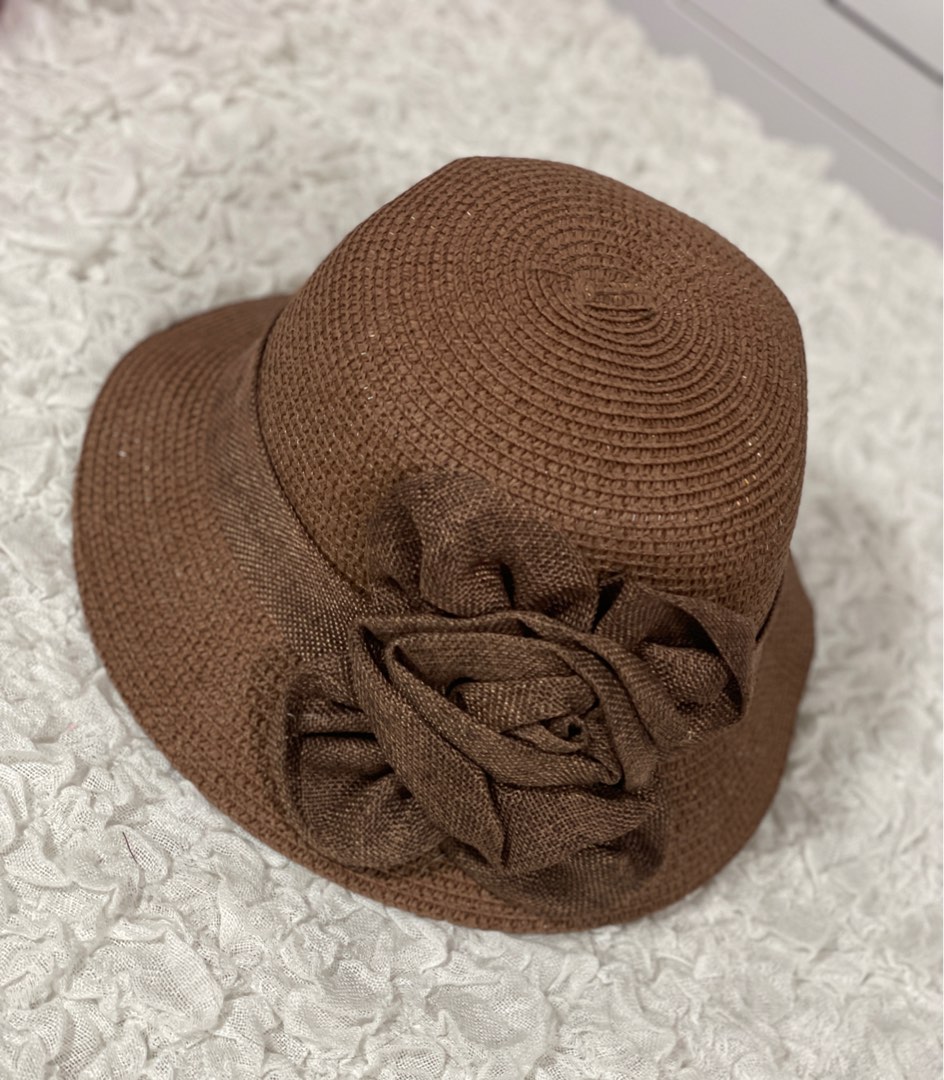 Pretty Sun Hat, Women's Fashion, Watches & Accessories, Hats & Beanies ...