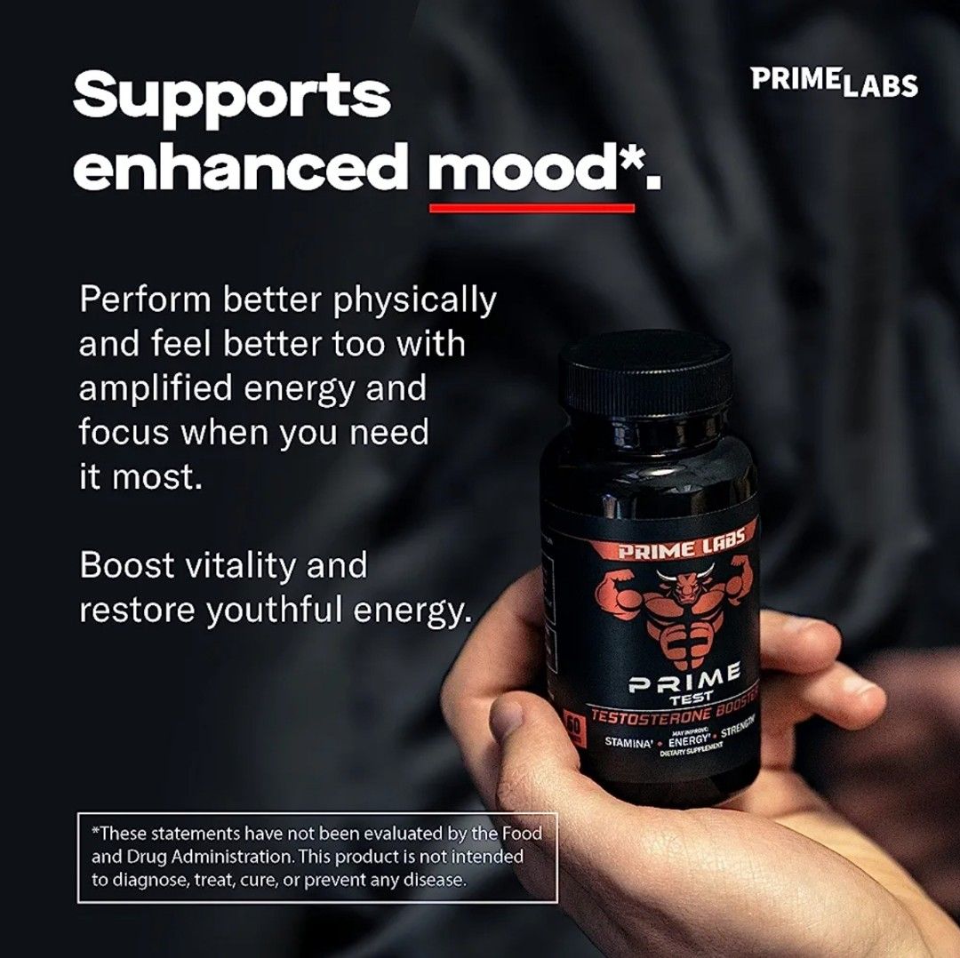 Prime Labs - Men's Test Booster - Natural Stamina, Endurance and ...