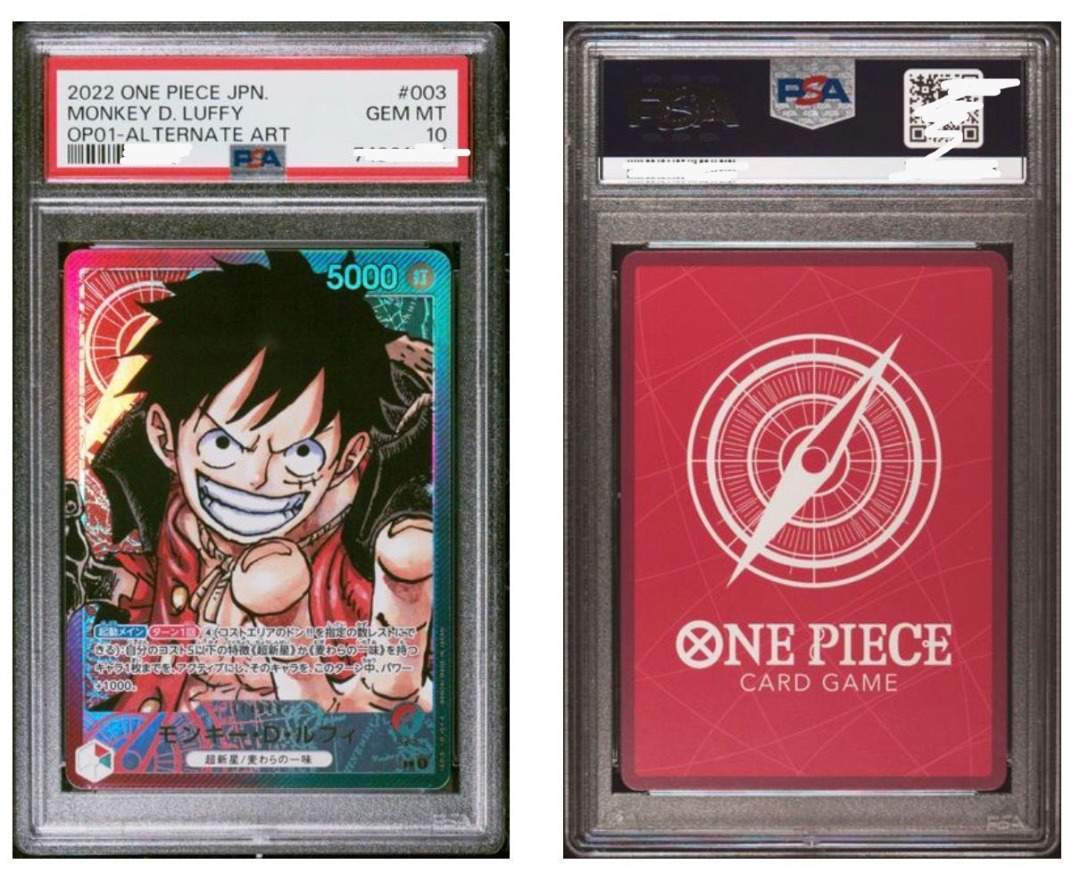 PSA10 Luffy Ldr OP01, Hobbies & Toys, Toys & Games on Carousell