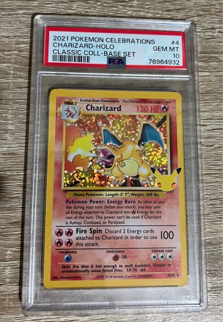 PSA 10 Celebrations Charizard, Hobbies & Toys, Toys & Games on Carousell