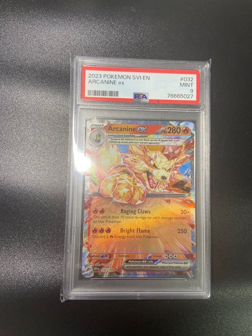 PSA 9 Arcanine EX 032/198 Scarlet & Violet SVI EN 2023 Pokemon Card, Hobbies & Toys, Toys ...