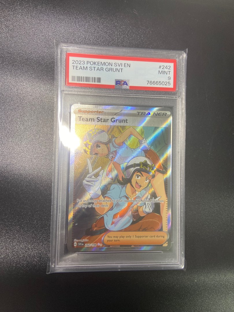 PSA 9 Team Star Grunt 242/198 SVI EN 2023 Pokemon Card, Hobbies & Toys ...